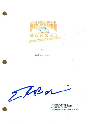 Ellen Barkin Signed Autograph BUCKAROO BANZAI Movie Script Full ...
