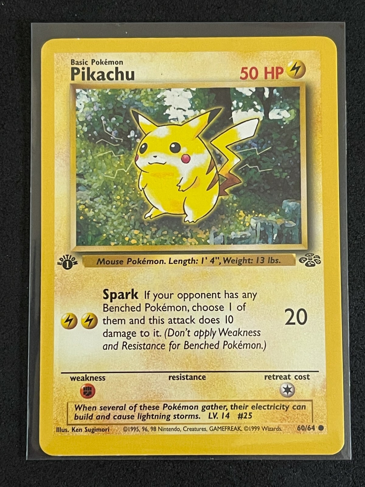 Pikachu 1st Edition 60/64 Jungle Set Basic Pokemon Card 1999 | eBay