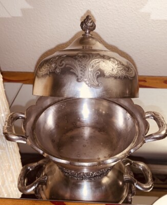 Butter Dishes - Silver Plate Dome Butter Dish