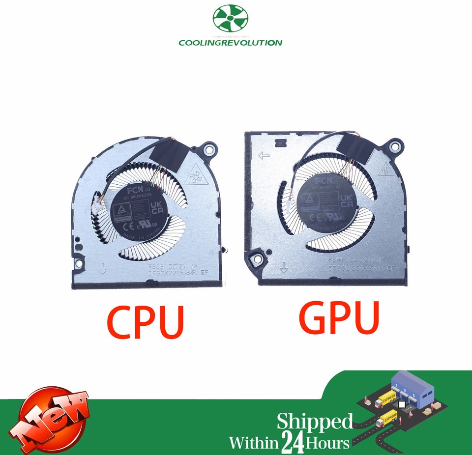 Laptop CPU GPU Cooling Fan for Acer Nitro V15 ANV15-51 ANV15-51-532J ...