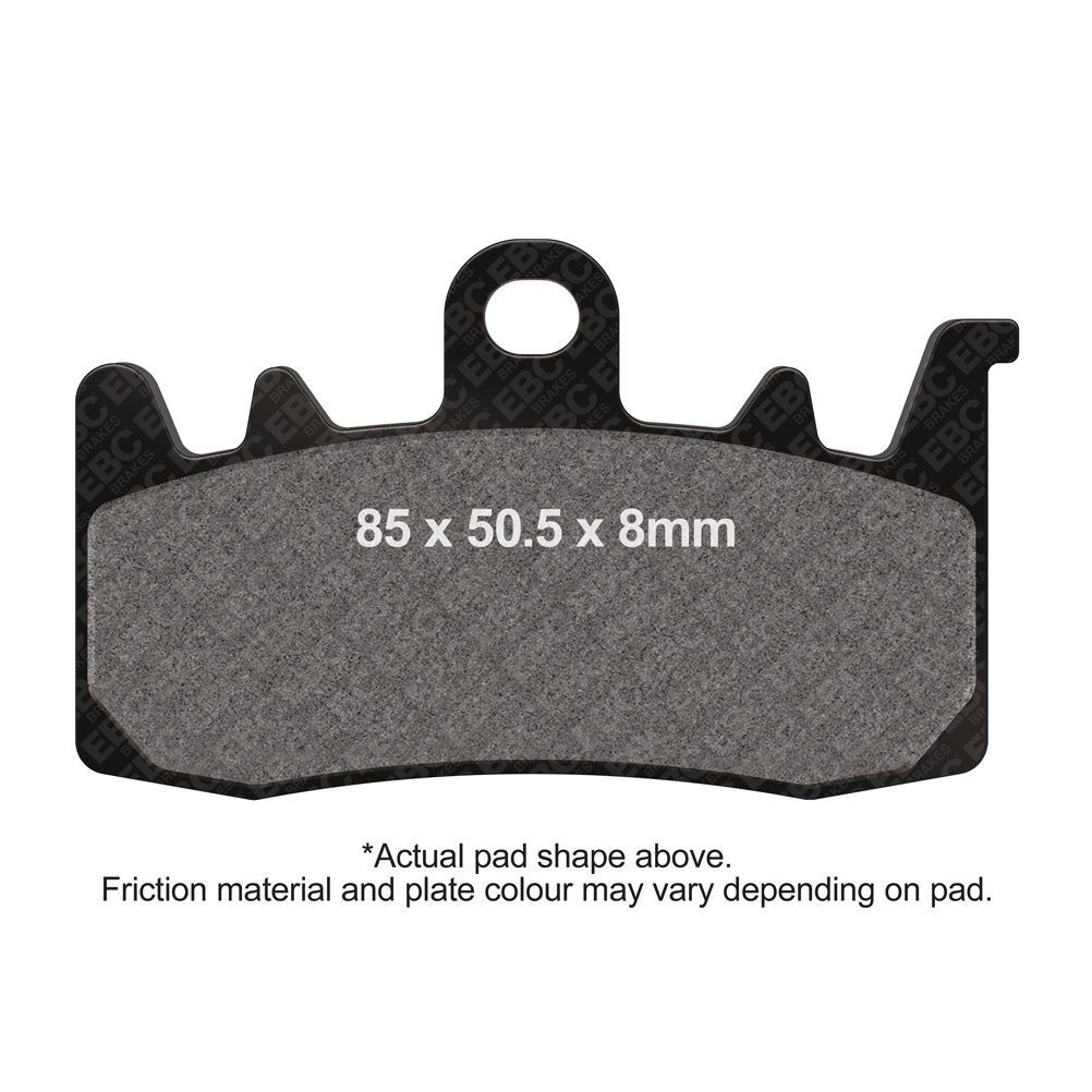 EBC V Pad Semi Sintered Brake Pads Front Right Can Am Spyder F3-S SM6 ...