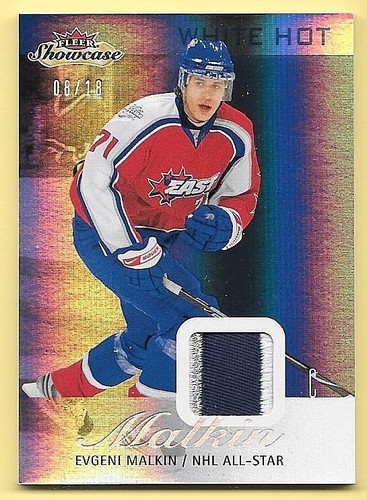 2013-14 Fleer Showcase - Patch Tier 1 White Hot #1 Evgeni Malkin /18 ...