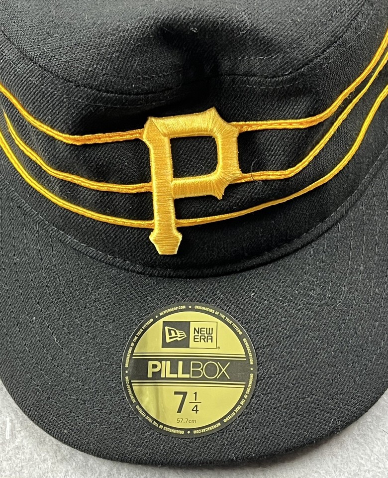 NEW ERA Pittsburgh Pirates Pillbox Throwback Black Forbes Field Era Hat ...