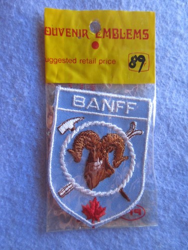 Vintage Banff Ram Patch Embroidered Badge 2" x 2.75" | eBay