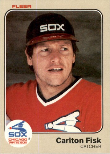 1983 Fleer Baseball Carlton Fisk (K) Chicago White Sox #235 | eBay