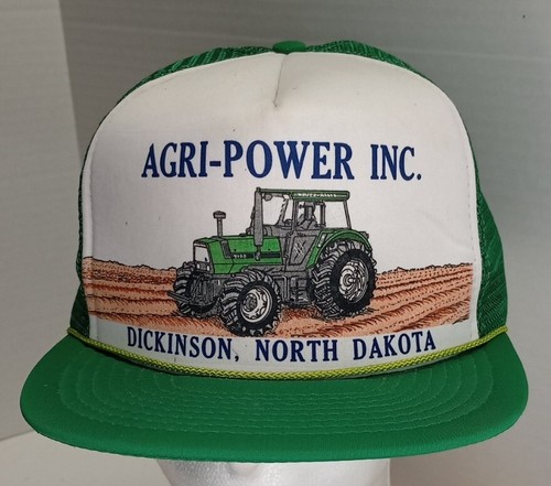 Vintage Agri-Power Trucker Rope Hat Dickinson North D… - Gem