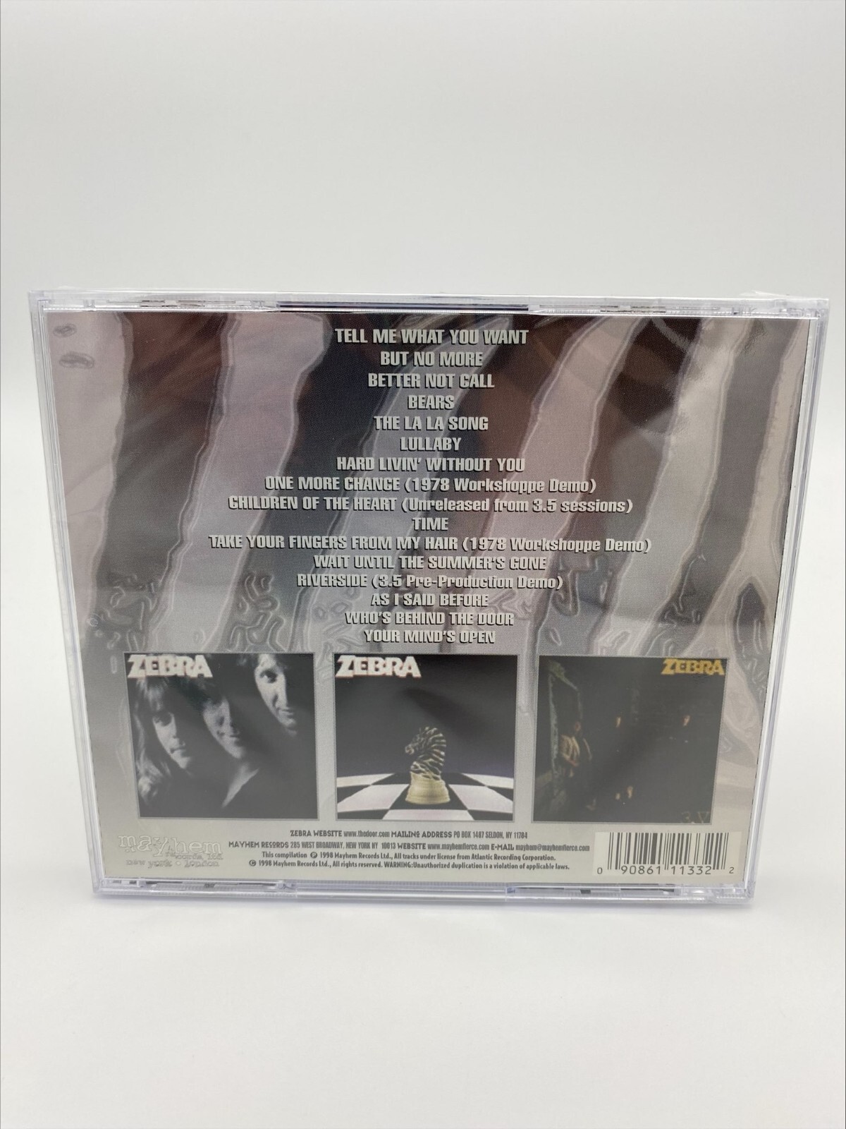 The Best of Zebra: In Black and White by Zebra (CD, Oct-1998, Mayhem ...