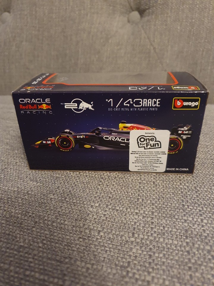 Bburago 1:43 F1 model 2024 Oracle Red Bull RB20 Max Verstappen. New In ...