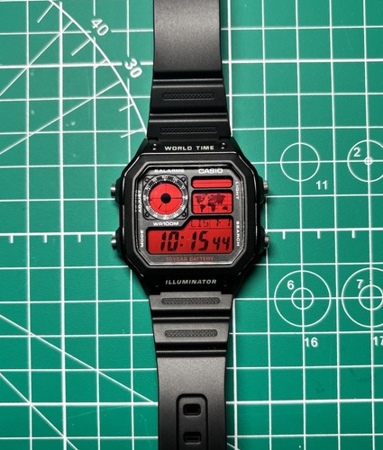 Casio Royale “Code Red” | 🔴 Color MOD | Custom Casio Royale AE1200 ...