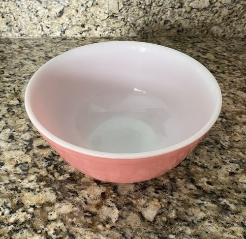 VTG 1950s Set of 3 Pyrex Primary Nesting Mixing Bowls Flamingo Pink 402 ...