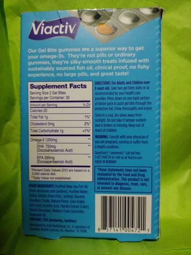 Viactiv OMEGA BOOST 1200mg Omega-3 DHA EPA 60 Gummies no sugar 05/30 ...