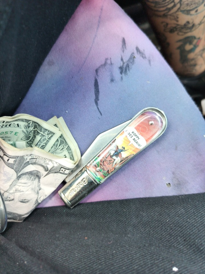 VTG Barlow - Hopalong Cassidy Knife 'Hoppy Rides Again' USA 2 Pocket ...