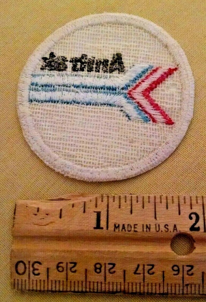 AMTRAK PATCH ROUND WHITE TRIM BLACK LETTER RED BLUE NTL RAILROAD ...
