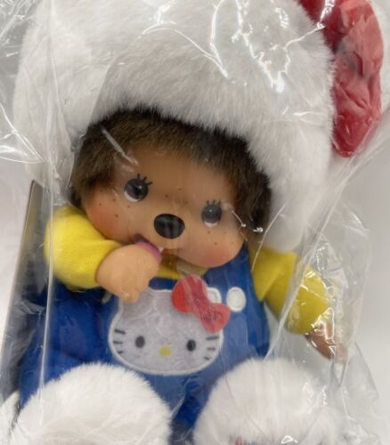 Hello Kitty x Monchichi S-Size Stuffed Toy - Sanrio Collaboration ...
