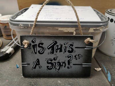 Funny hanging wooden gift sign | eBay