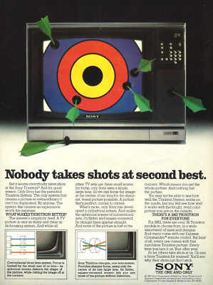1983 Sony Trinitron System Television 80's TV vintage Print AD ...