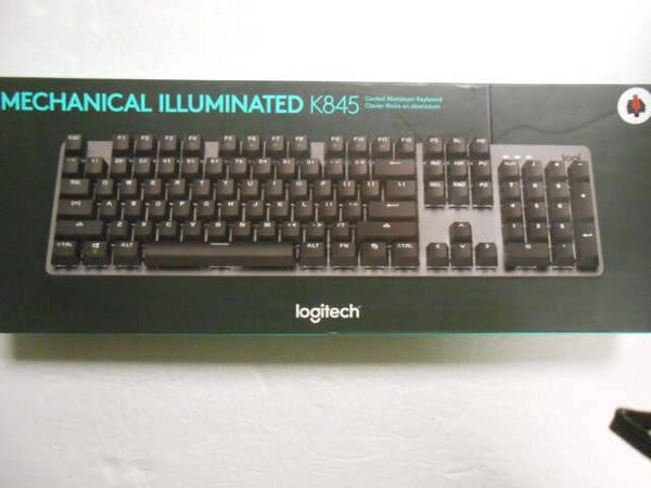 Logitech K845 QWERTY Mechanical Illuminated Keyboard - Black/TTC Red ...