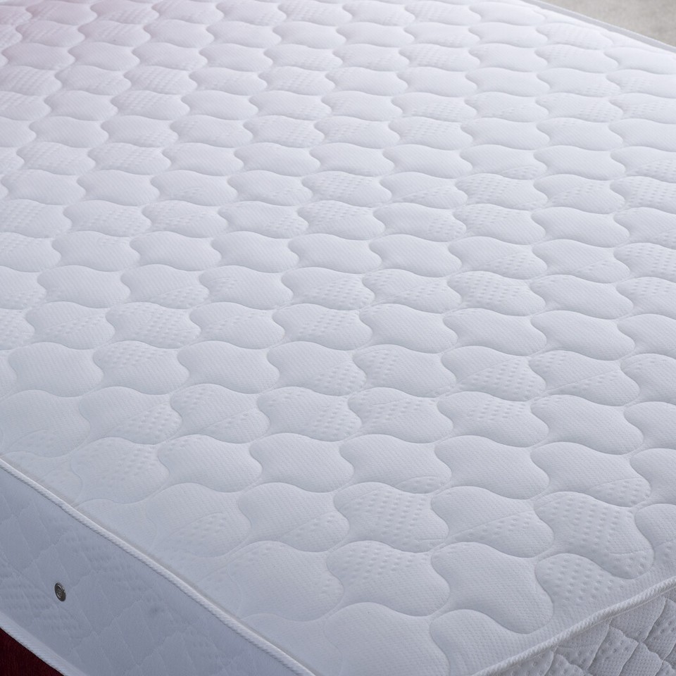 Medium feel,open coil,sprung spring mattress.Fast delivery.3ft,4ft,4ft6 ...