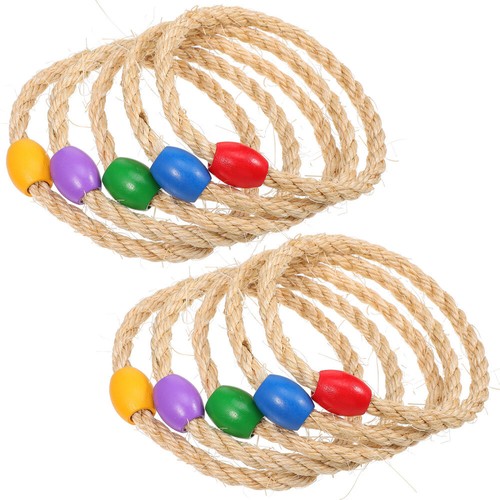 10 Pcs Outdoor Rope Loop Toss Game Set Bride Children Throwing Toys | eBay