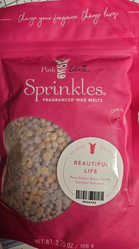 Pink Zebra wax Sprinkles - NEW - Over 150 Factory Sealed 3.75 oz. Bags ...