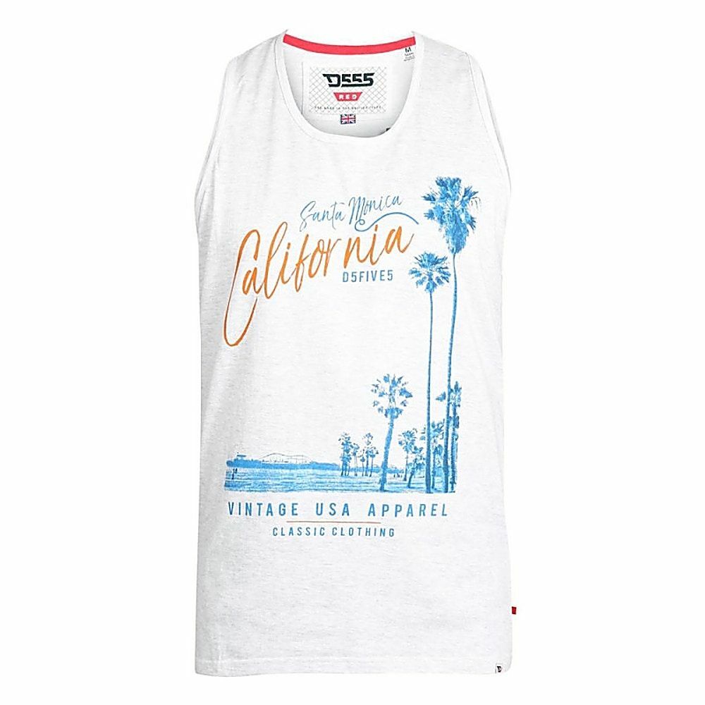 Mens DUKE D555 Henry Vest Sleeveless T shirt Tank Top Vests Summer ...