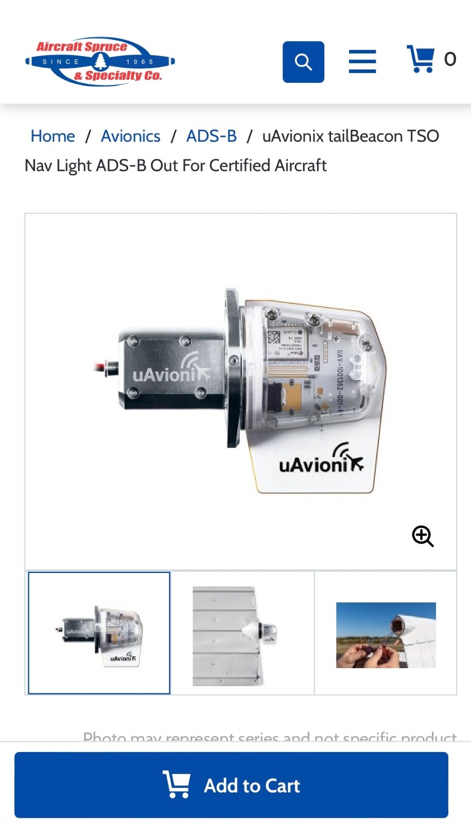 uAvionix tailBeacon ADS-B Out, WAAS GPS, Encoder, Rear Position LED Nav Light | eBay