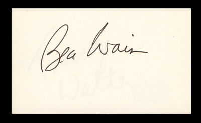 Bea Wain Larry Clinton and His Orchestra Signed 3x5 Index Card BAS # ...