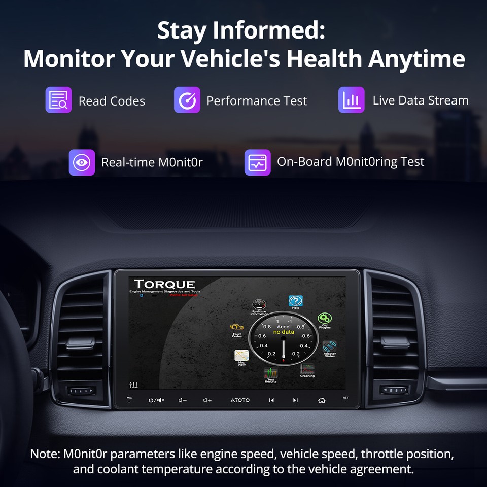 ATOTO 9 inch 2 DIN Car Stereo Apple Carplay Android Radio 2 DIN ...