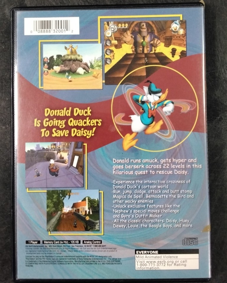 Disney's Donald Duck: Goin' Quackers (Sony PlayStation 2, PS2 ...