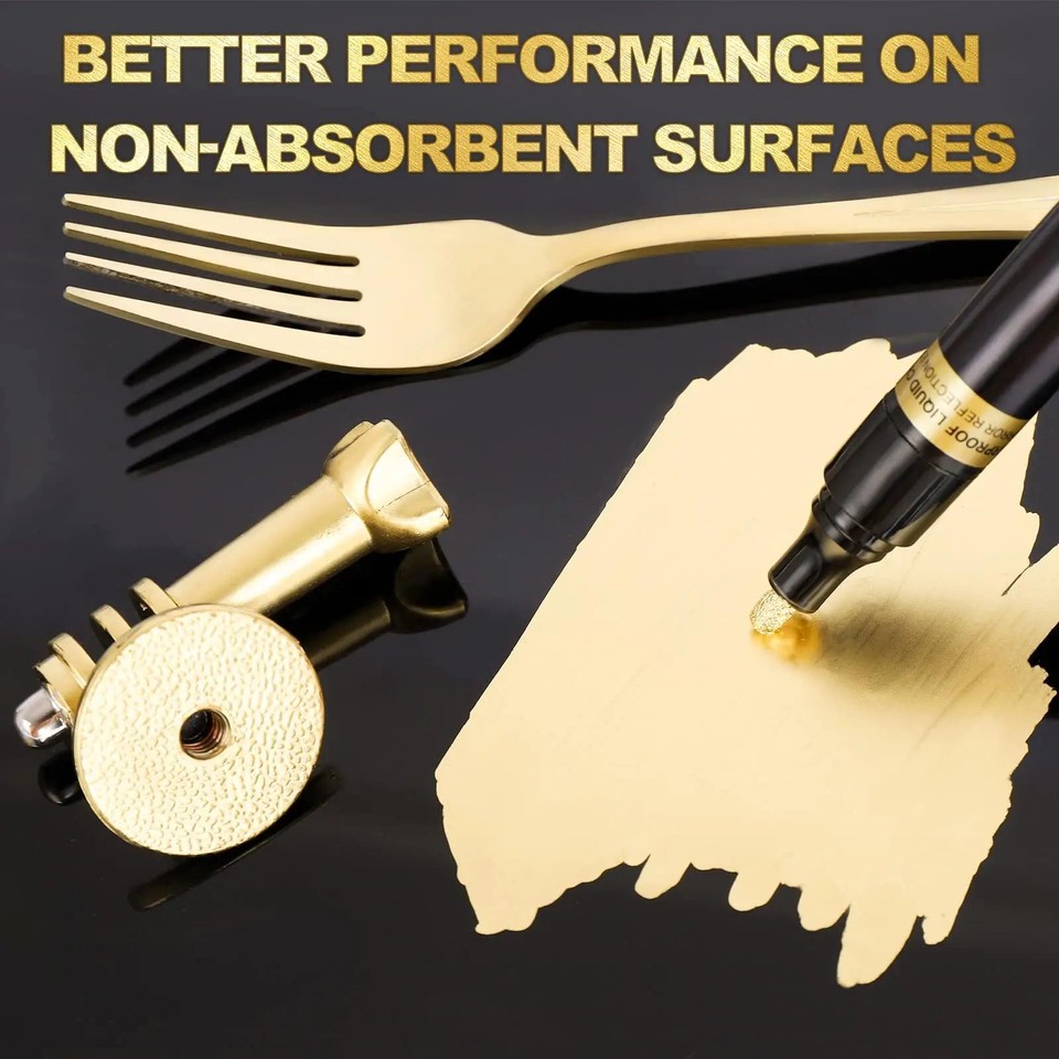 3/2/1pcs Chrome Mirror Marker Pen 2mm Reflective Paint Pens Mirror ...