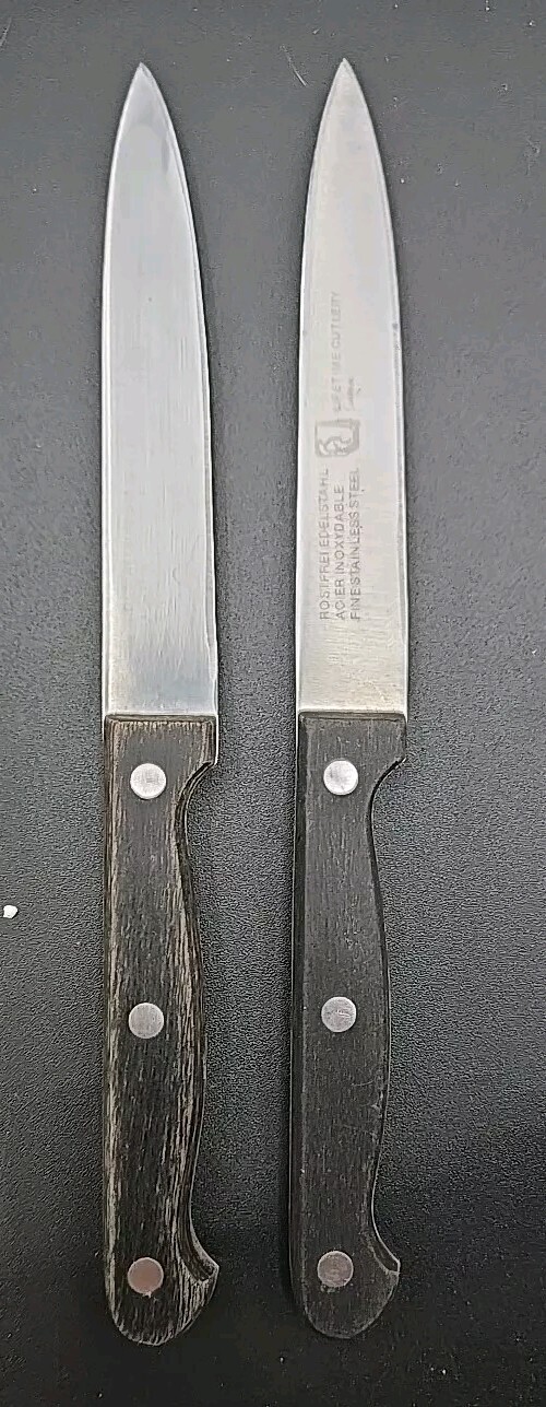 L C Germain Chefs Knife 4.5" Blade Rostfrei EdelStahl Set Of 2 *READ ...