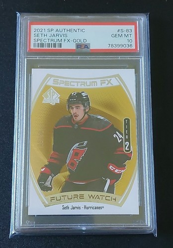 2021-22 SP Authentic Seth Jarvis Spectrum FX Gold Future Watch Card S83 ...