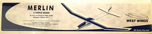 Sealed Never Opened West Wing Models "Merlin Glider Kit" With 35 Inch ...