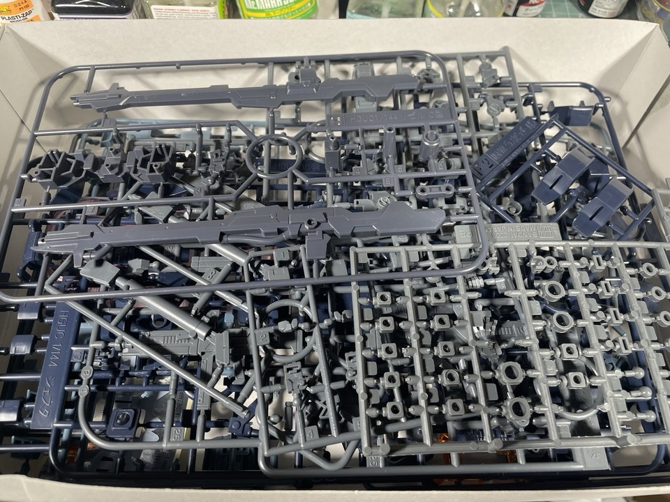 Premium Bandai High Grade Gundam Jesta Shezarr Type Partially Built HG ...