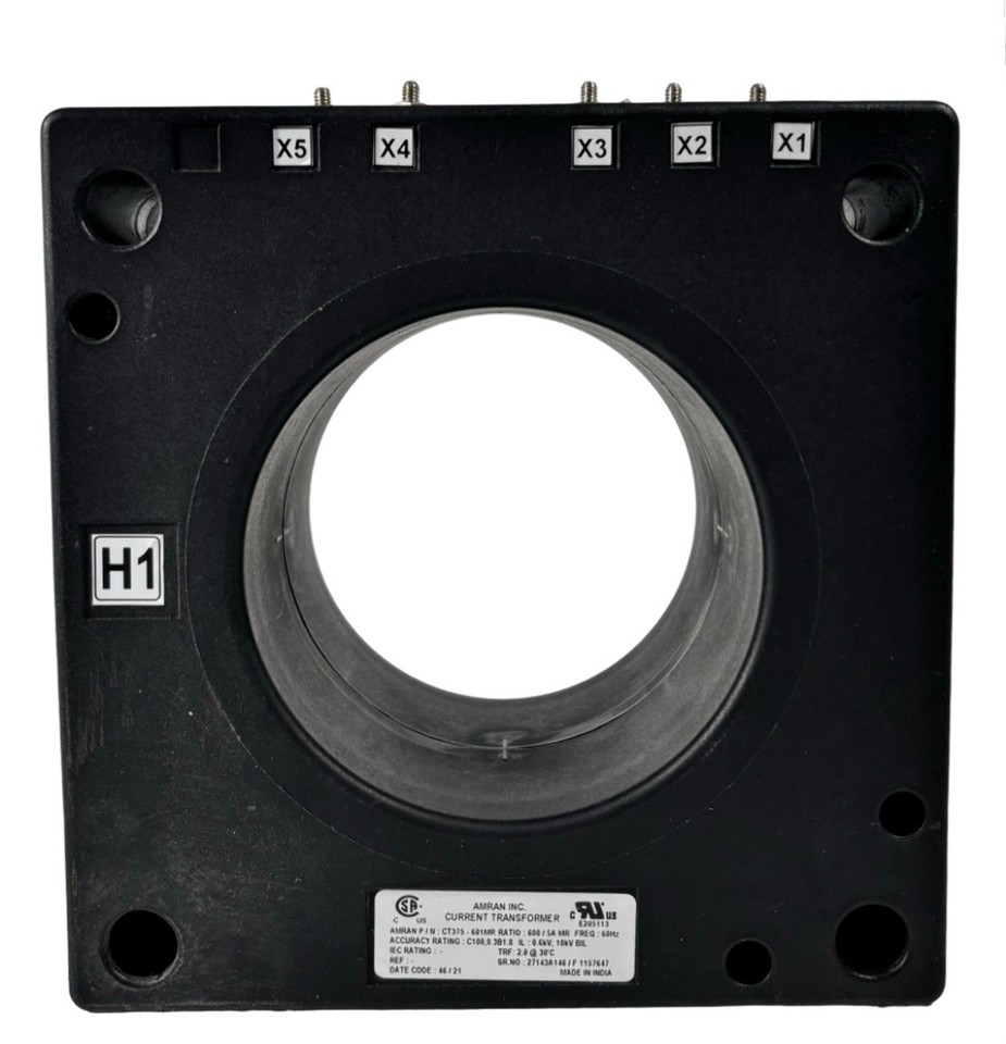 Amran CT375-601MR Current Transformer 600:5A 10kV BIL 4" Window C100 | eBay