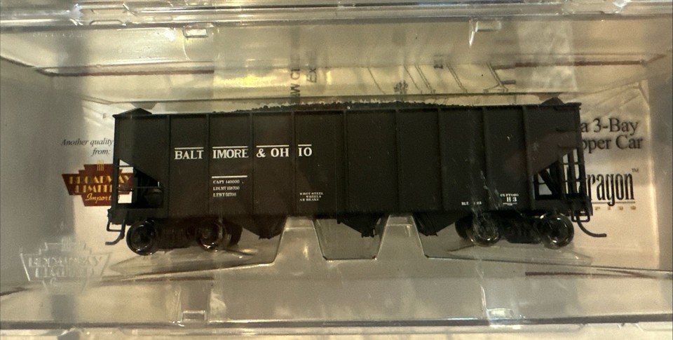 Broadway Limited HO Scale B&O Baltimore & Ohio H2a 3-Bay Hopper Car 6 ...