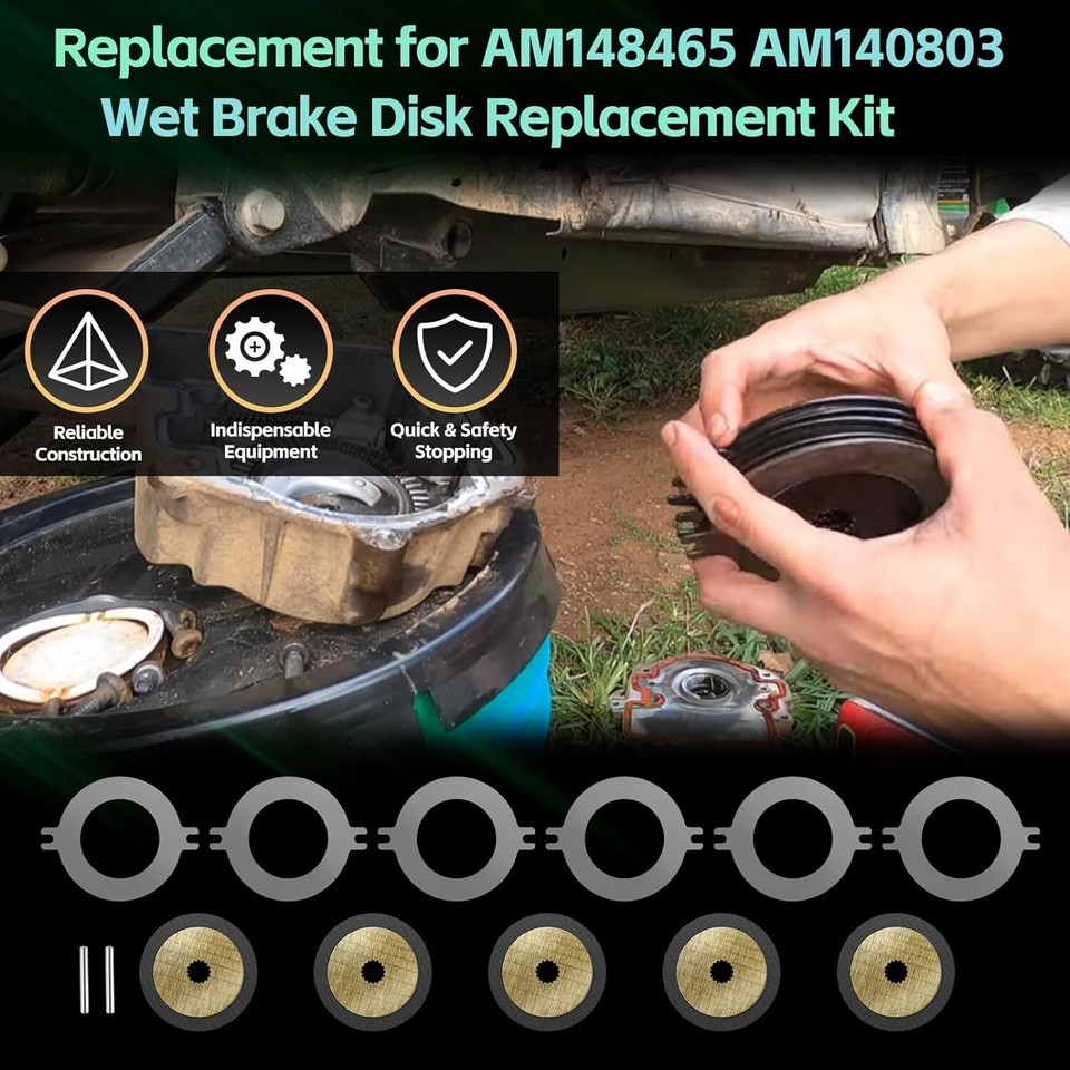 AM148465 Wet Brake Disk Kit for John Deere Gator XUV 625 825 835 855 ...