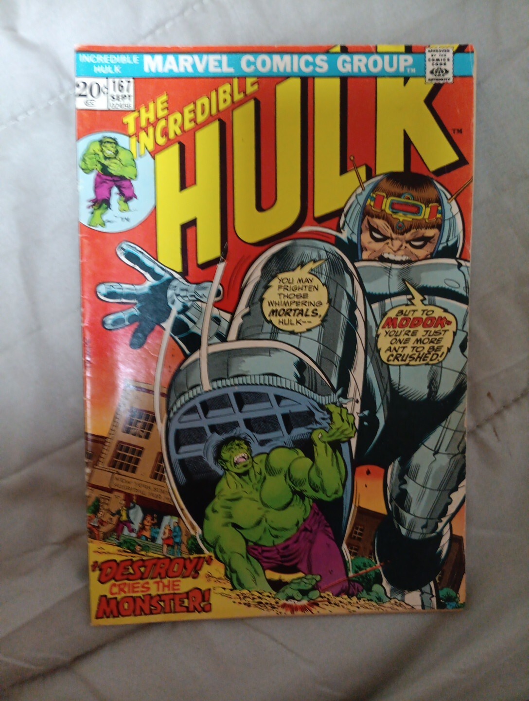The Incredible Hulk 167 -Midgrade Marvel Comic- MODOK app. | eBay
