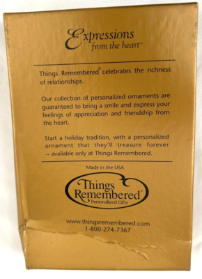 Things Remembered Engraved Christmas Ornament Images Personalised