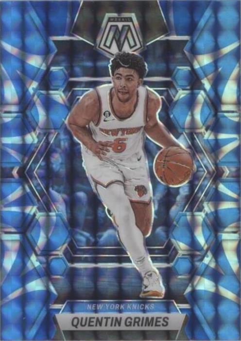 2022-23 Panini Mosaic - Quentin Grimes #157 Reactive Blue Mosaic Prizm ...