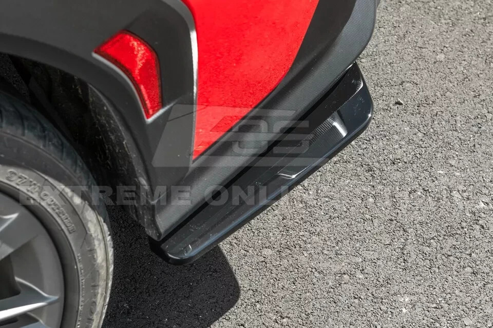 Pair Glossy BLACK Apron Lips For 22-Up Subaru WRX CS Style Rear Bumper ...