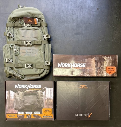 Tethrd Grit Saddle Kit Timber Predator V XL Platform Backpack Sticks ...