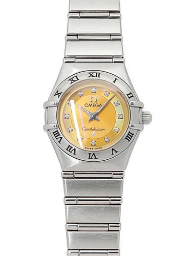 Omega Constellation Cindy Crawford 12P Diamond 1564.65 Women Quartz # ...