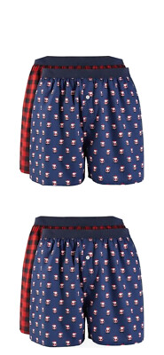 Club Room Mens 2-Pk. Holiday Printed Cotton Boxers, Size Small BRAND ...