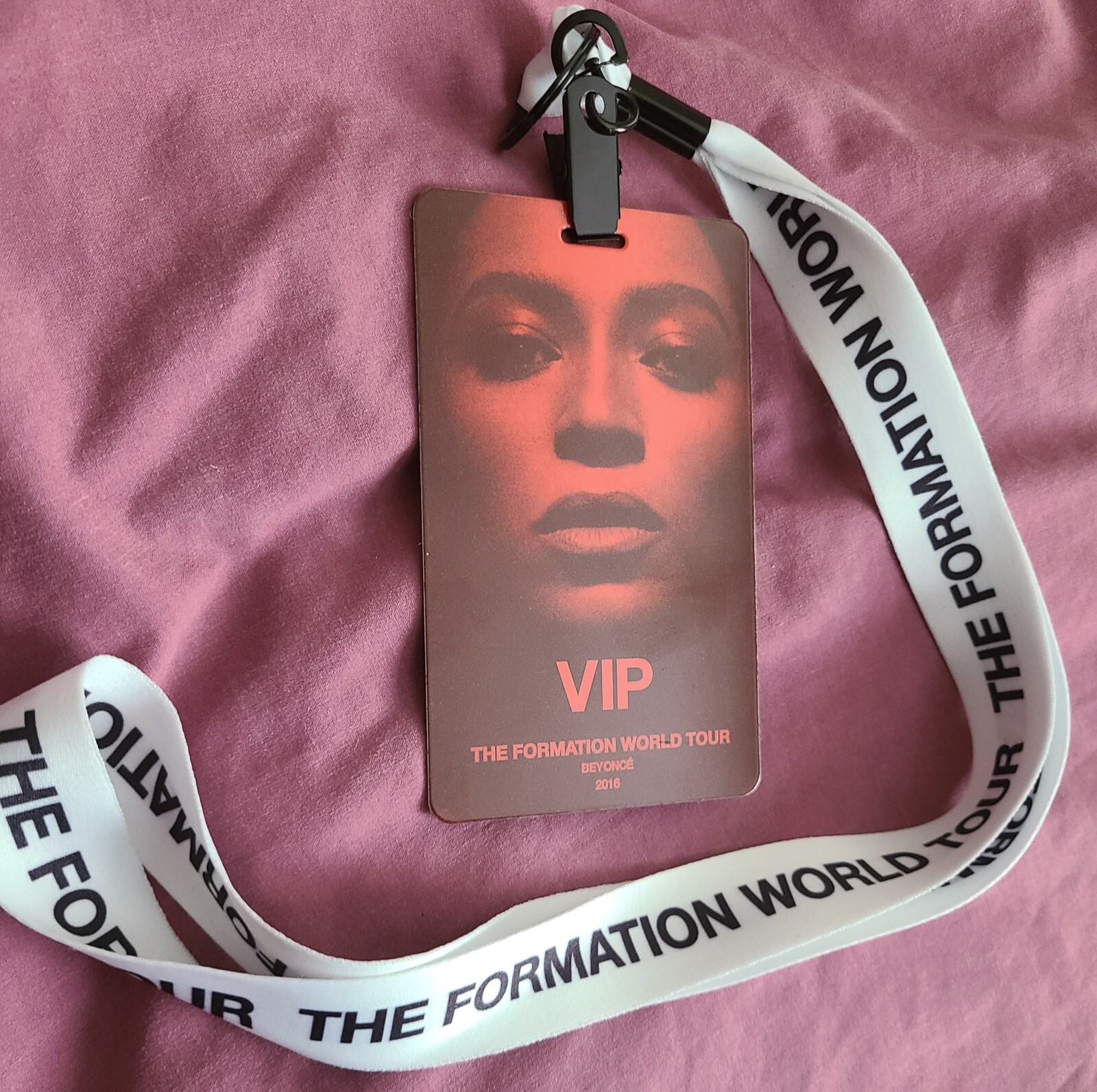 Offical Beyoncé The Formation World Tour Vip Pass W/ Lanyard | eBay