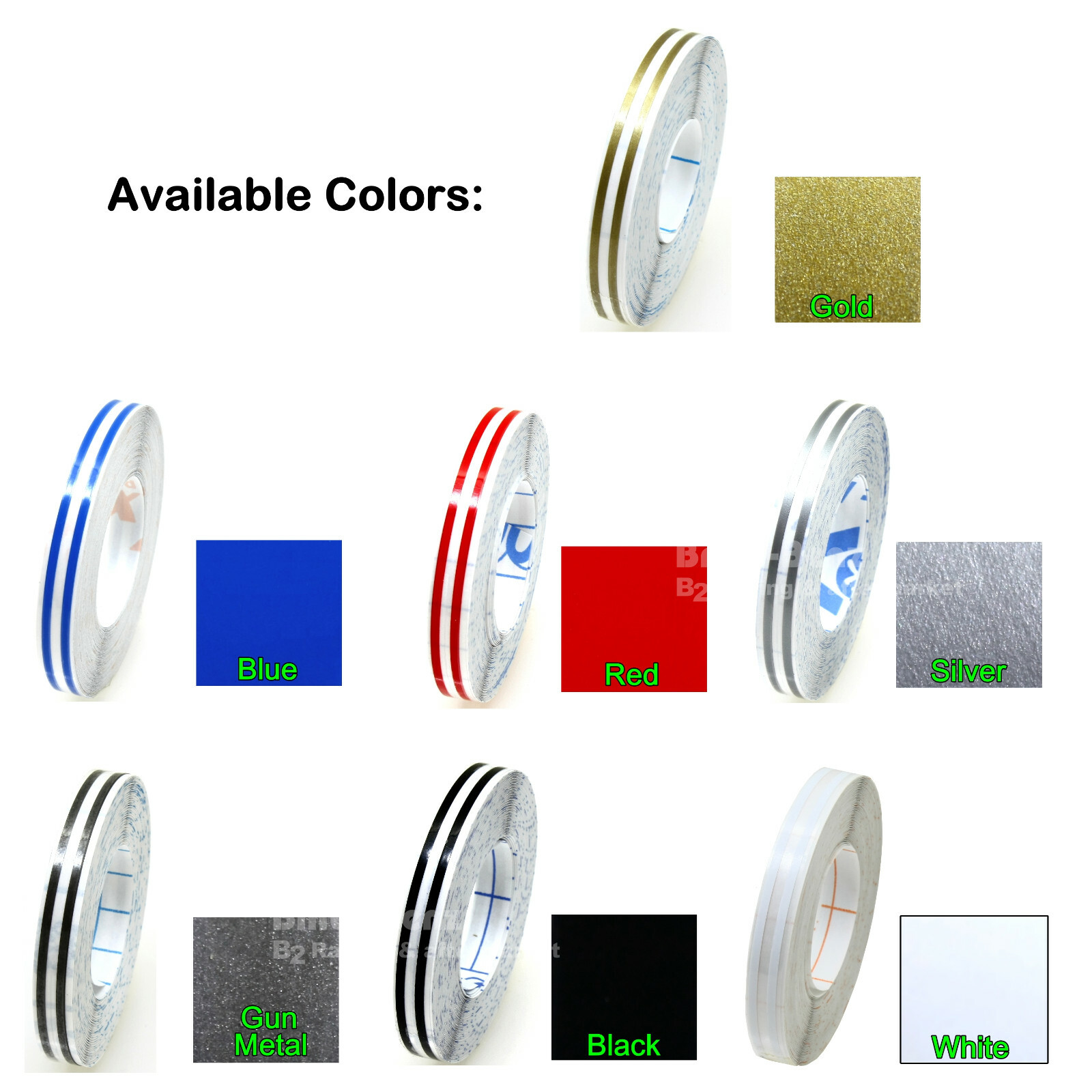 6mm (1/4" ) of Car bodywork Double Pin stripe Striping tape Decals ...
