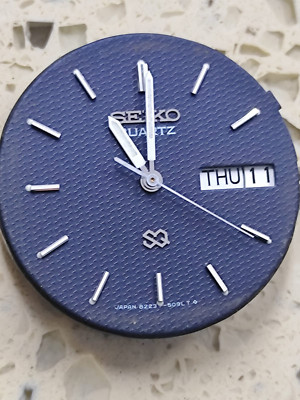 SEIKO 8223a Quartz Movement with Dial & Crown Not working for parts ...