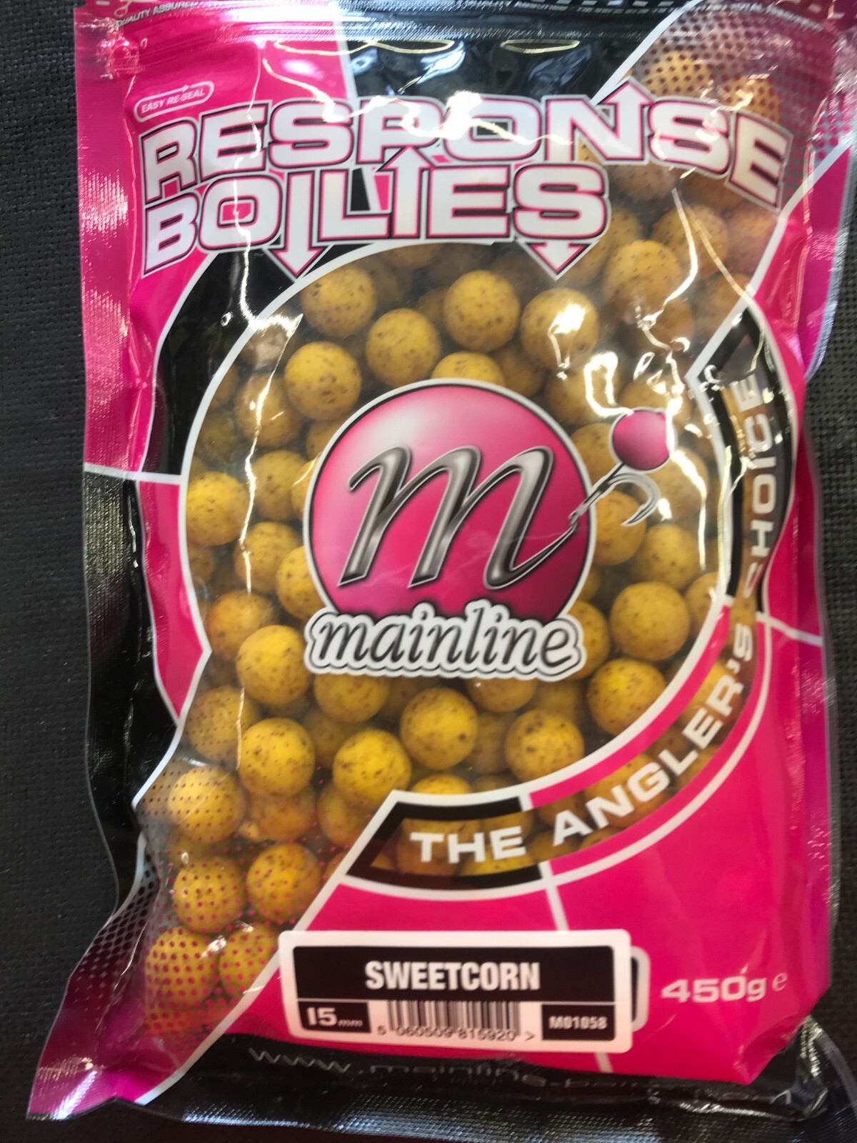 MAINLINE RESPONSE BOILIES 15MM 450g Milky Toffee Sweet Peach CARP ...