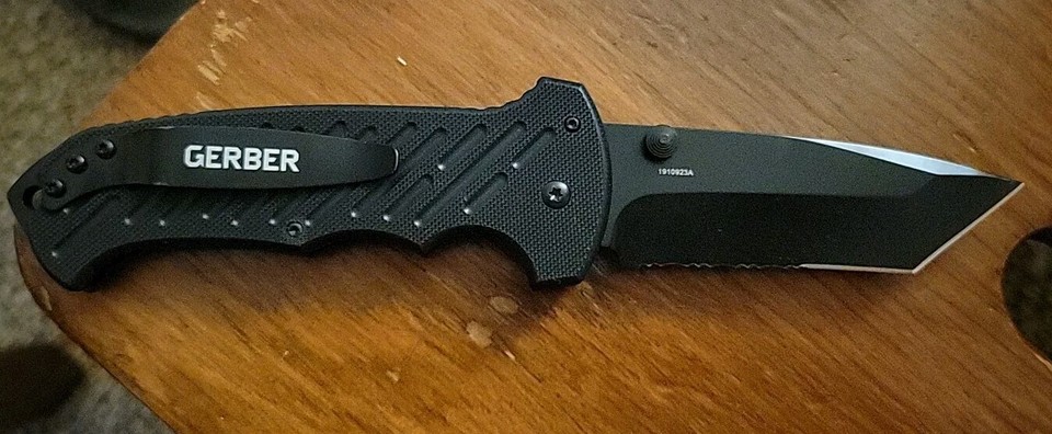 Gerber 06 FAST Folding Knife Tanto G-10 Black, 1910923A. "NEW" | eBay