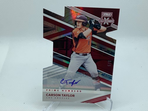 2020 Elite Extra baseball Carson Taylor 5/8 red | eBay